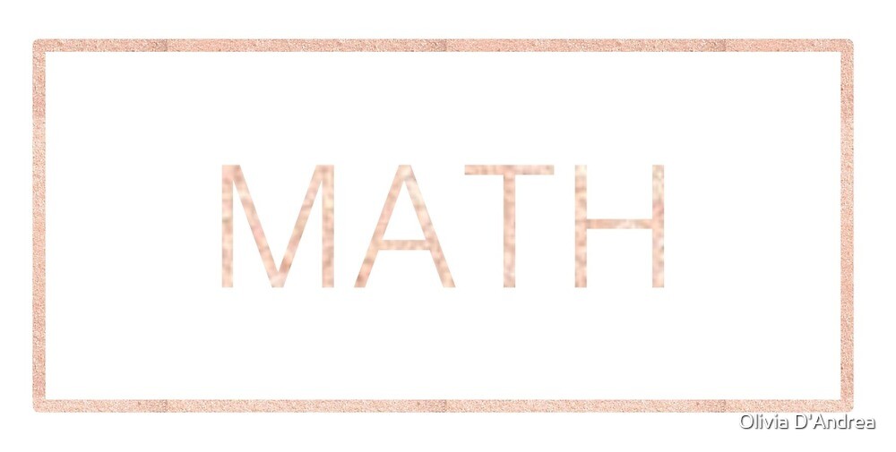 "Math Label" by Olivia D'Andrea | Redbubble