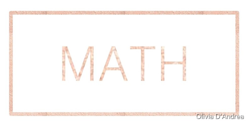 "Math Label" by Olivia D'Andrea | Redbubble
