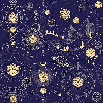 "DND CELESTIAL DICE, D20 Stars constellations pattern night sky" iPhone ...