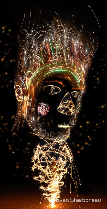 "Tiki Fire God" by Evan Sharboneau | Redbubble