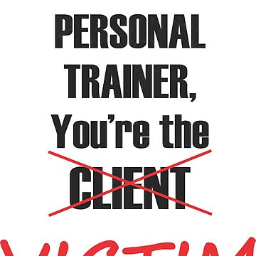 "Funny Personal Trainer Logo" Sticker for Sale by customgifts | Redbubble