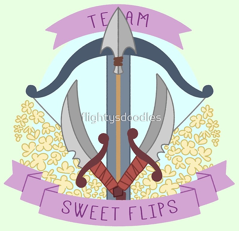 "Carey and Killian: Team Sweet Flips" by flightysdoodles | Redbubble