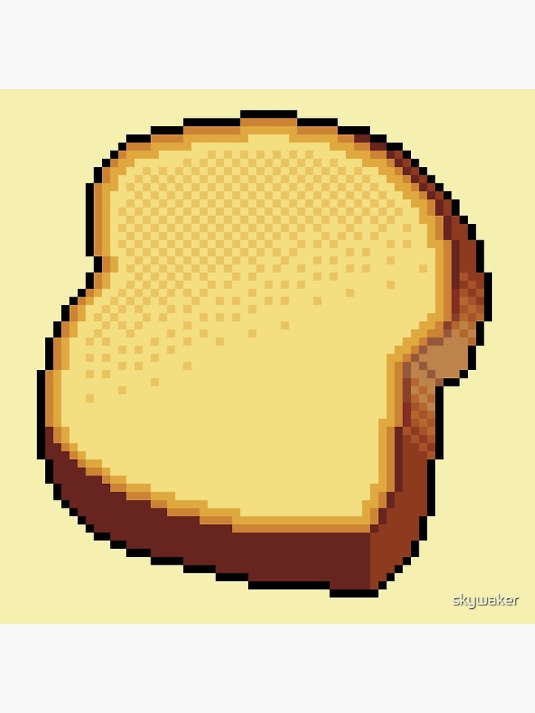 "Pixel Bread Slice" Art Print by skywaker | Redbubble