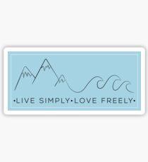 Live Simply: Stickers | Redbubble