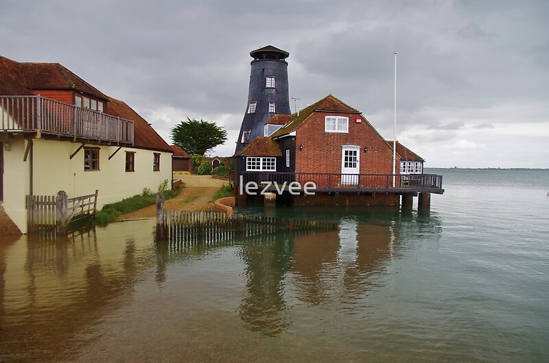 "High Tide at Langstone Mill" by lezvee | Redbubble