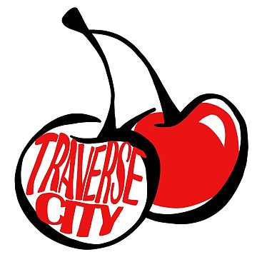 "Traverse City Michigan Cherries" Sticker for Sale by linalavonne ...