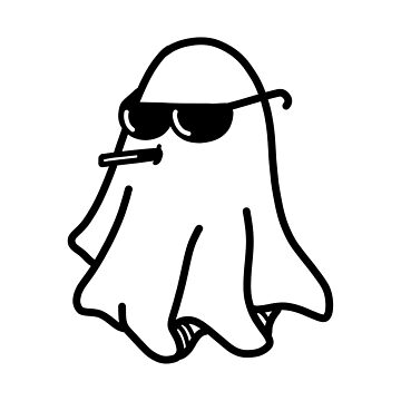 "Halloween Ghost Smoking" Sticker for Sale by bas19101 | Redbubble