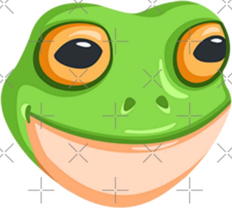 Facebook Frog Emoji: Pegatinas | Redbubble