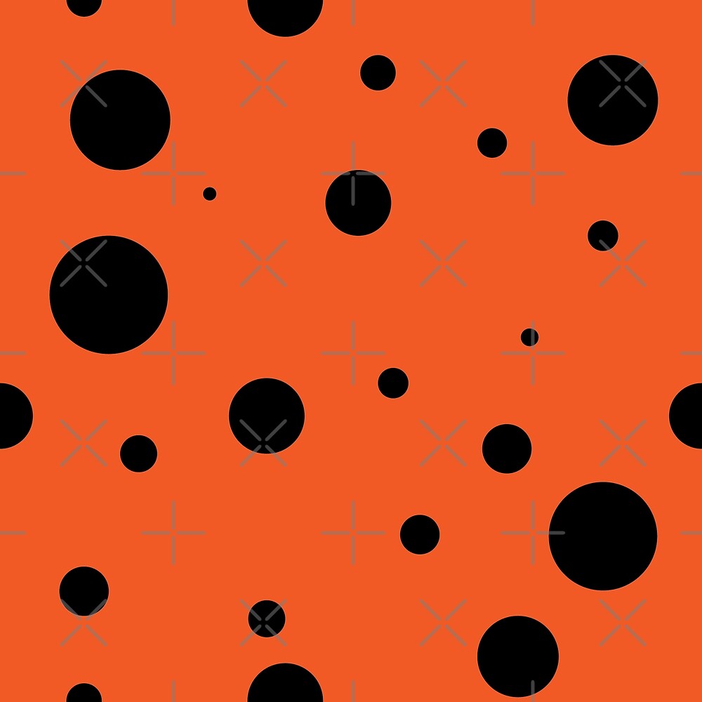 "Circles lady-bug texture. Texture of black circles on a orange ...