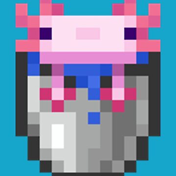 "Minecraft Bucket of Axolotl" Canvas Print for Sale by KylaBradtke ...