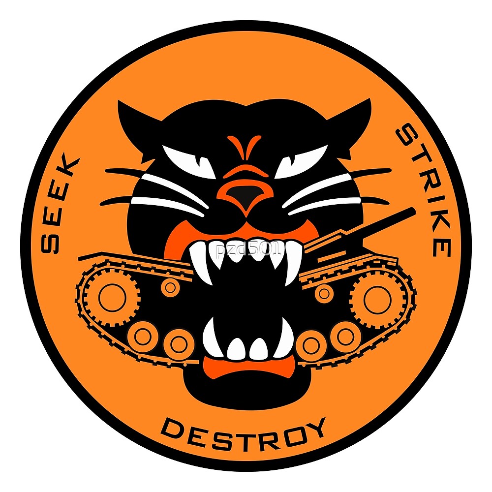 "US Army -Tank Destroyer Battalions emblem - SEEK STRIKE DESTROY - Clean Style " by pzd501 ...