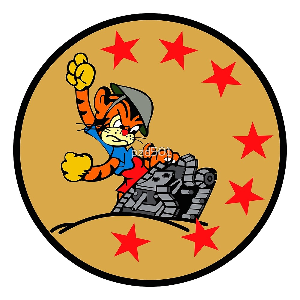 "US Army -609th Tank Destroyer Battalion emblem - Yellow - Clean Style ...