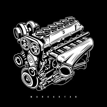 "2JZ Engine" Art Board Print for Sale by OlegMarkaryan | Redbubble