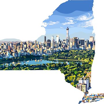 "new york state" Sticker for Sale by erin-melanie | Redbubble