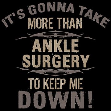 "Ankle Surgery Humor" Sticker for Sale by thepixelgarden | Redbubble