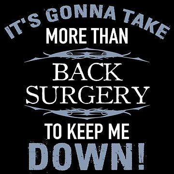 "Back Surgery Humor" Greeting Card for Sale by thepixelgarden | Redbubble
