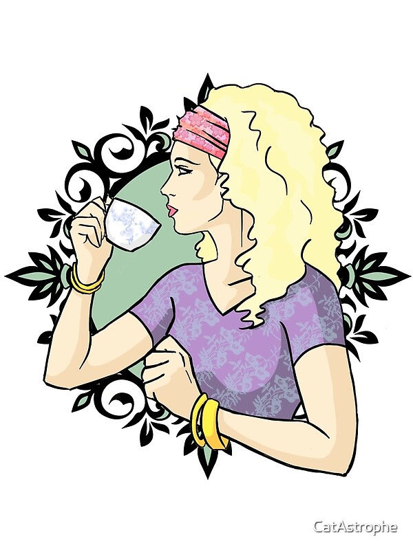 "Prosperi-Tea - Tea cups and puns" by CatAstrophe | Redbubble