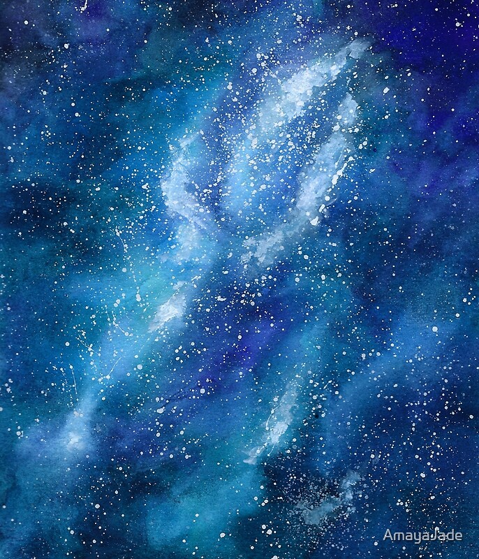 "Blue Galaxy" by AmayaJade | Redbubble