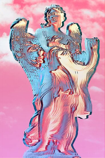 "Vaporwave Angel" Poster by ArtificialDay | Redbubble