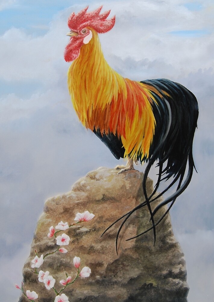 "Earth Rooster 1969" by ria gilham | Redbubble