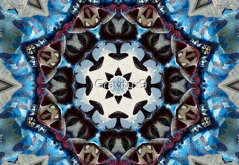 "K186 Fancy Blue Octagon" by Gravityx9 | Redbubble