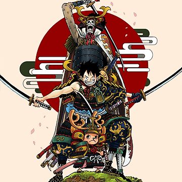"Luffy, brook, and chopper and samurai" Poster for Sale by ...