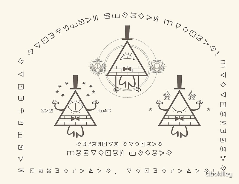 "BiLL CiPHER Summoning Ritual" by cibokilley | Redbubble