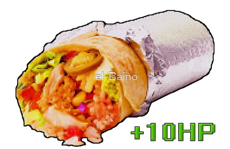 "8-bit-burrito" by el-Baino | Redbubble