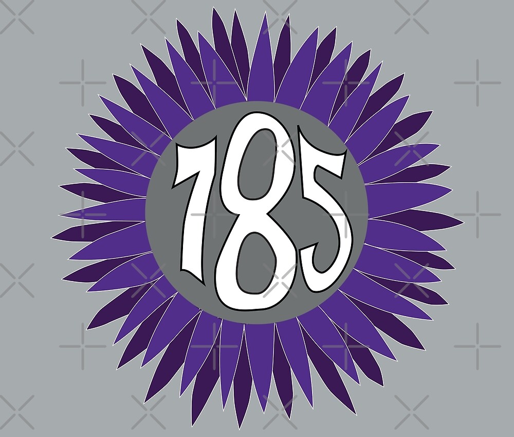 "Hand Drawn Kansas Sunflower 785 Area Code Purple" by itsrturn | Redbubble