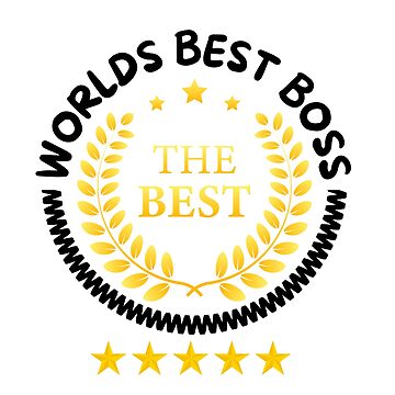 "Worlds Best Boss The Office" Poster for Sale by The Love Quill | Redbubble