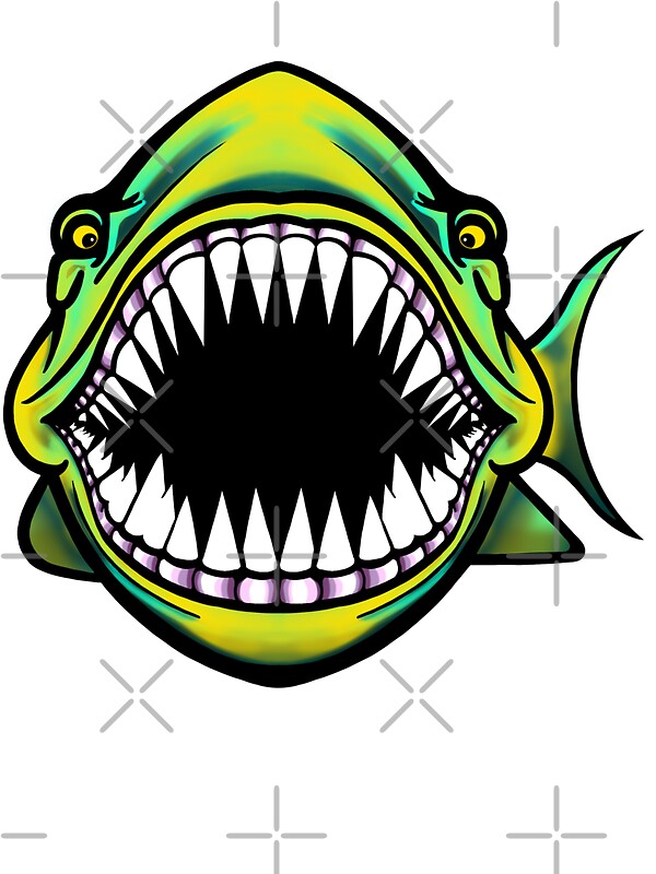 "Angry Fish Design " Stickers by Sookiesooker | Redbubble