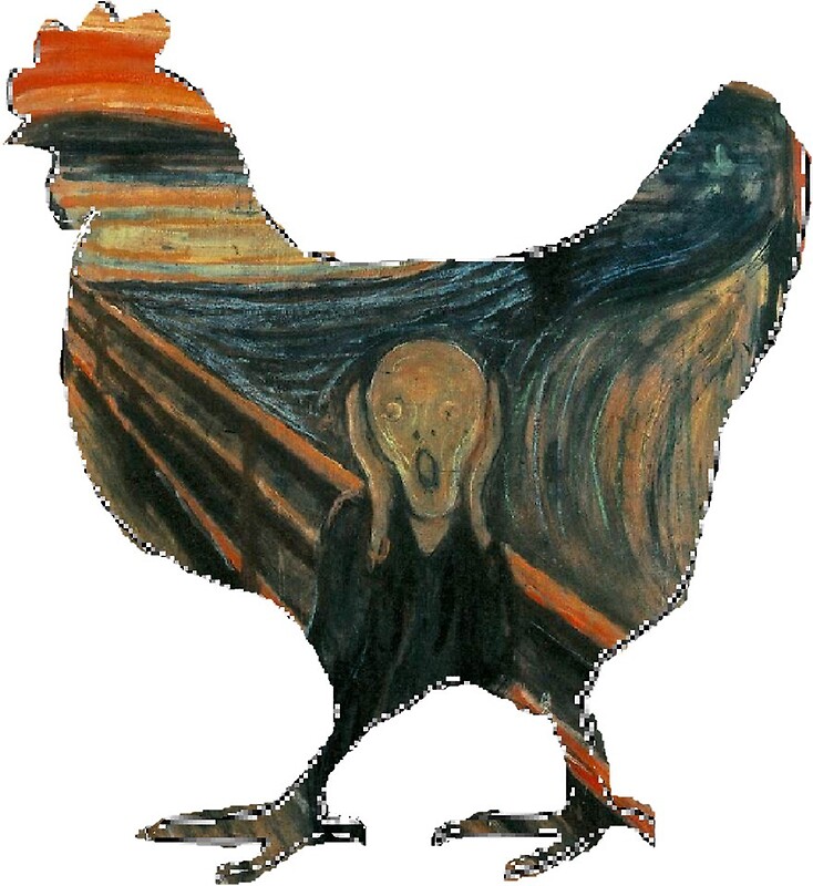 "Scream Chicken" by BeefInc | Redbubble