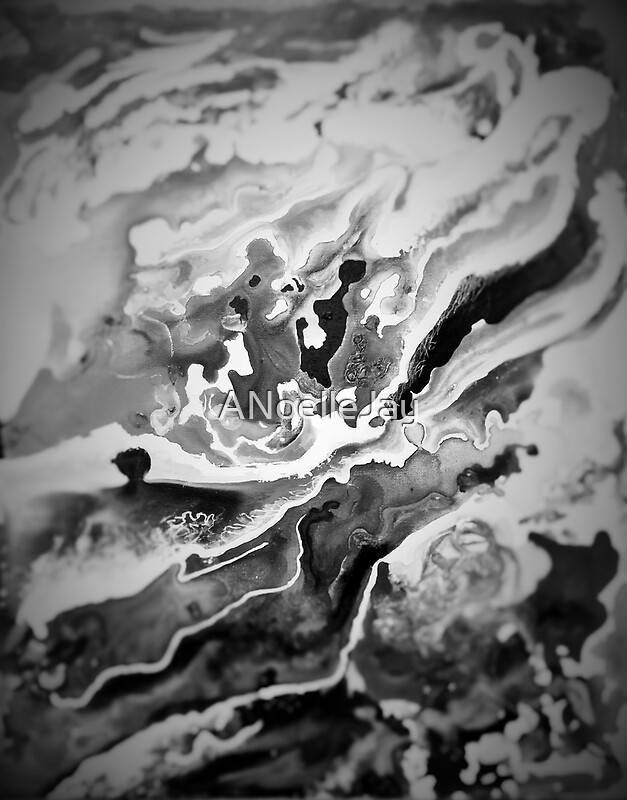 "Deep Sea Black Focus Marble" by ANoelleJay | Redbubble