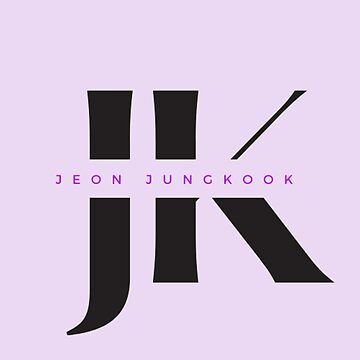 "JEON JUNGKOOK LOGO" Sticker for Sale by moonchildartfs | Redbubble