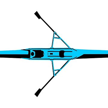 "Rowing boat, row boat, single scull" Art Print by claudiasartwork ...