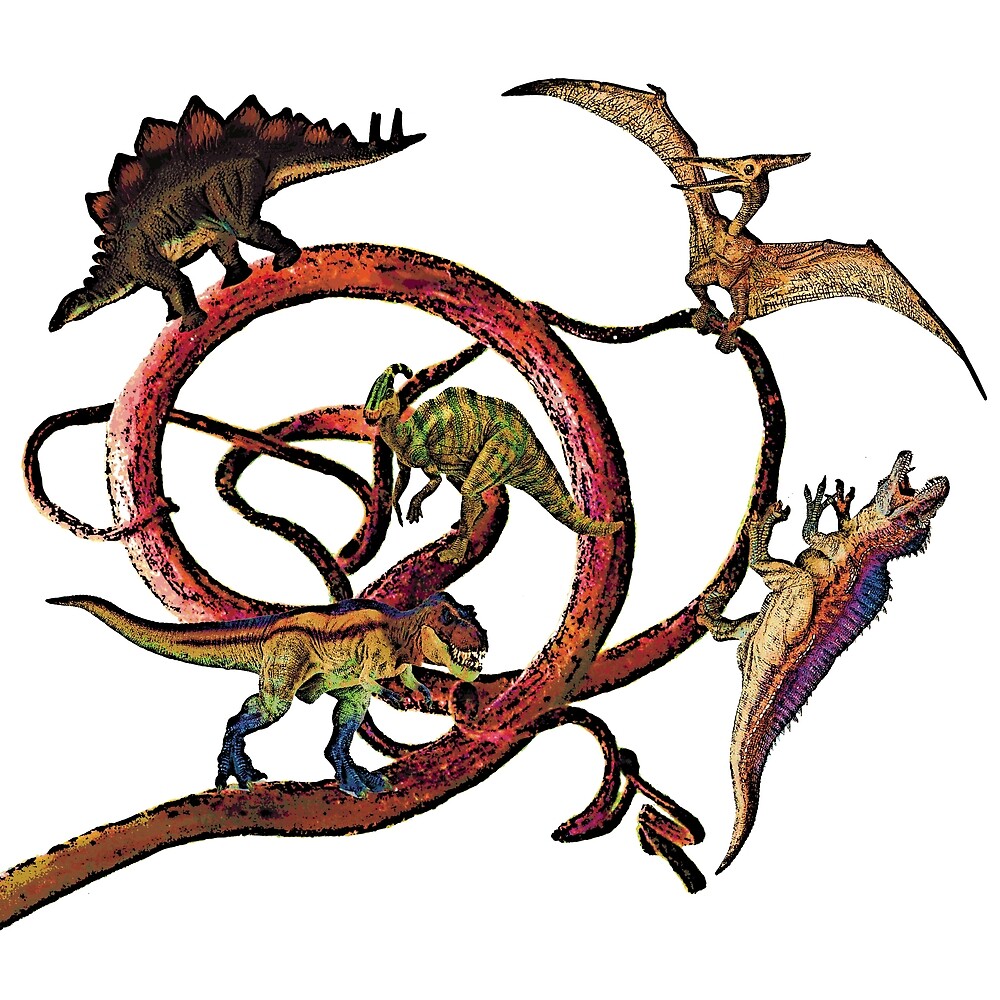 "Dinosaur Print, Dino Print, Rapture Print, Prehistoric Print" by ...