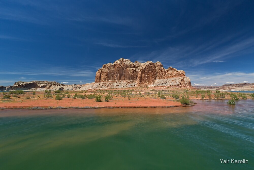 "Castle Rock and Lake Powell" by Yair Karelic | Redbubble