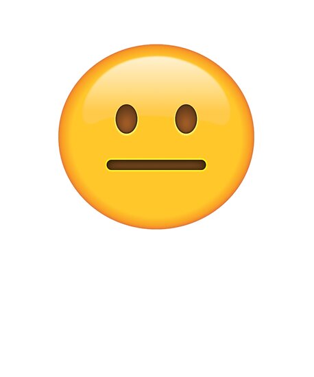 Póster «Emoji de cara neutral» de PrintPress | Redbubble