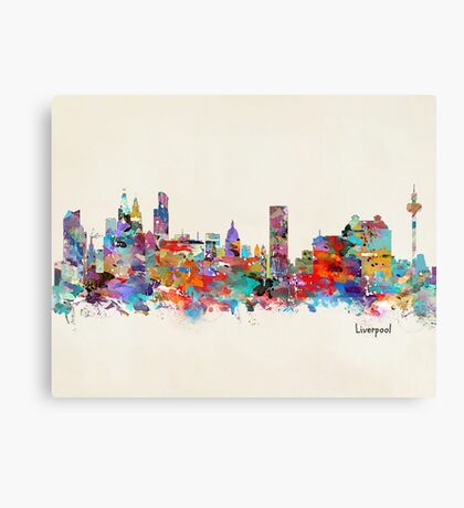 Liverpool Skyline: Canvas Prints | Redbubble