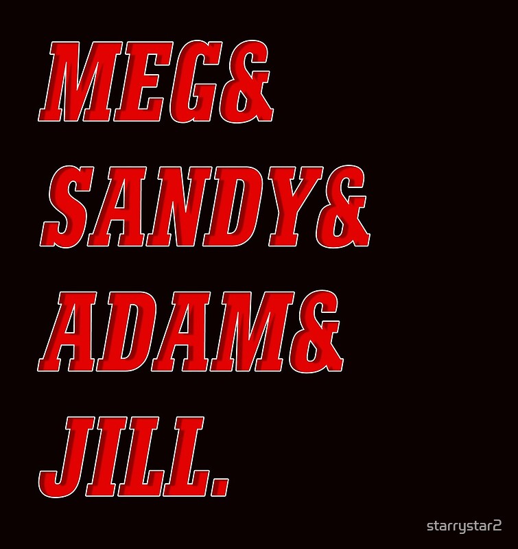 "MEG & SANDY & ADAM & JILL Crossroads Motel" by starrystar2 | Redbubble