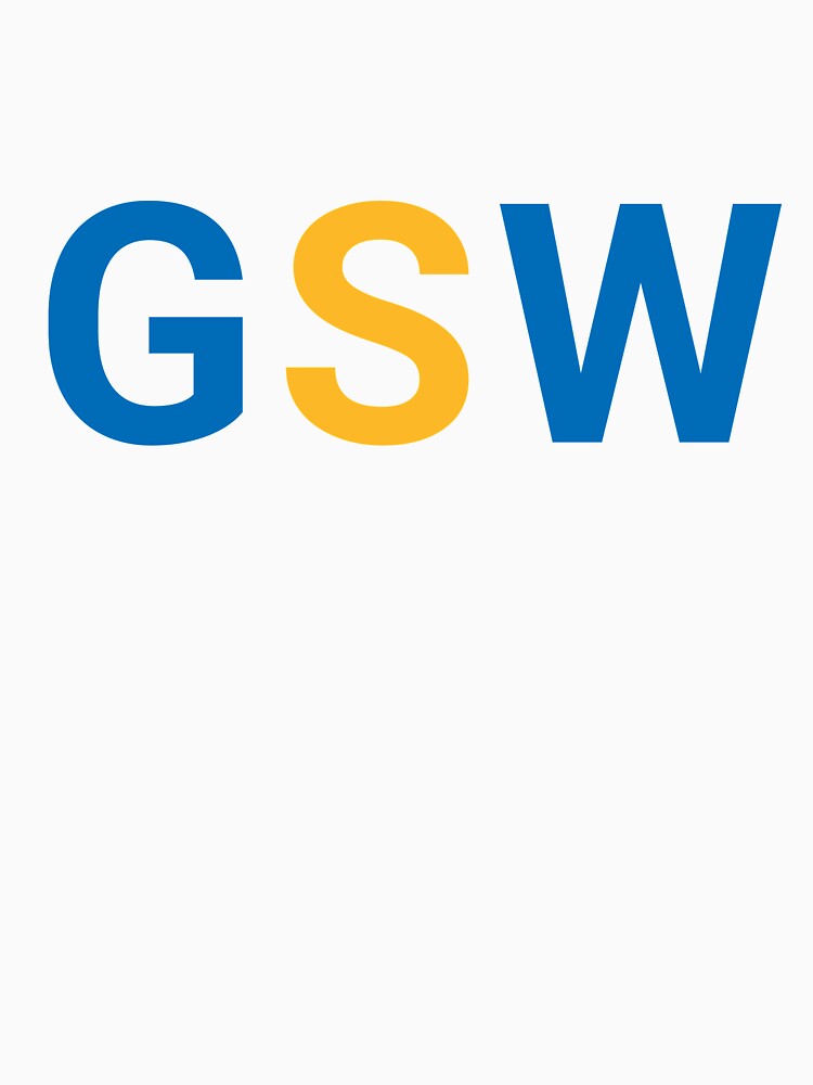 "GSW" T-shirt by marsmars | Redbubble