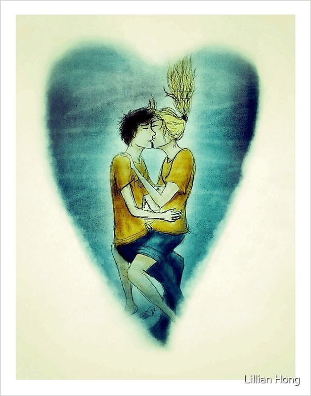 "Percabeth ~ Percy Jackson and Annabeth Kissing Underwater" by Lillian ...