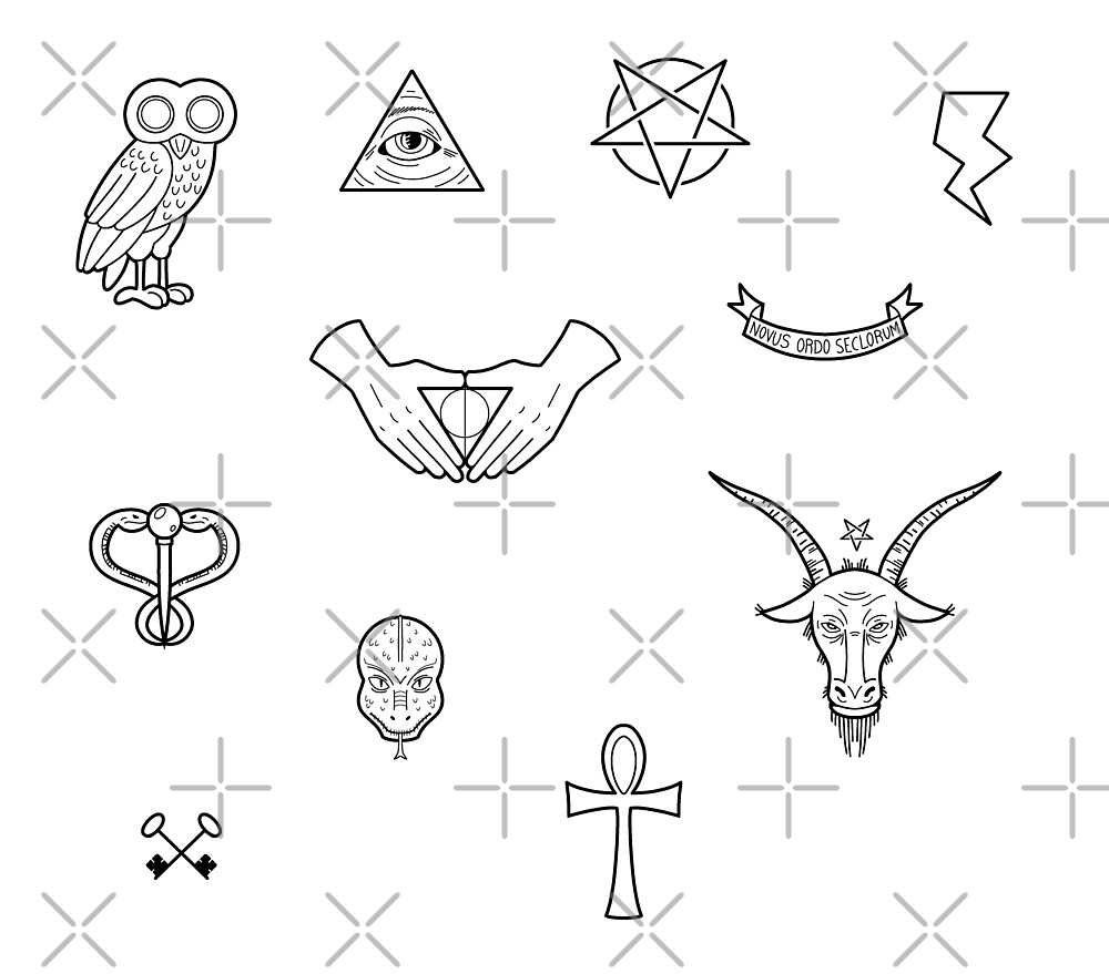 "Illuminati Sticker Pack" by Adrian Kendall | Redbubble