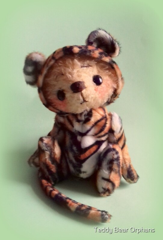 "Teddy Bear Tiger 'Tigger' from Teddy Bear Orphans" by Penny Bonser ...