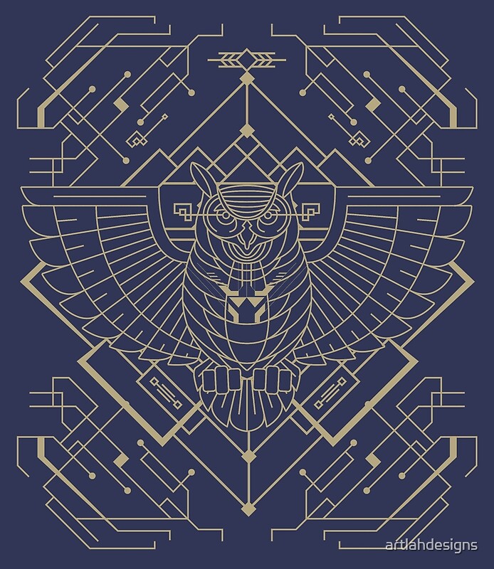 "Tech Owl" by artlahdesigns | Redbubble