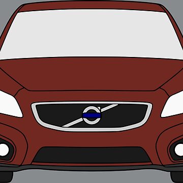 "Volvo C30 2010-2013 maple red color" Sticker for Sale by EdimDesign ...