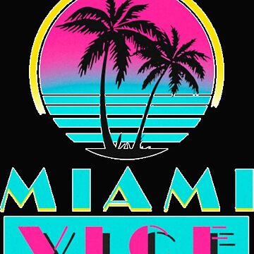 "Miami Vice " Poster for Sale by jeannudson | Redbubble