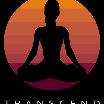 "Transcend - Transcendental Meditation Retro Art" Art Board Print for ...