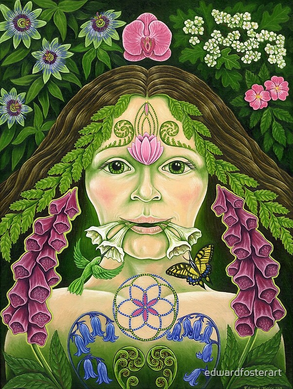 "The Green Woman" by edwardfosterart | Redbubble