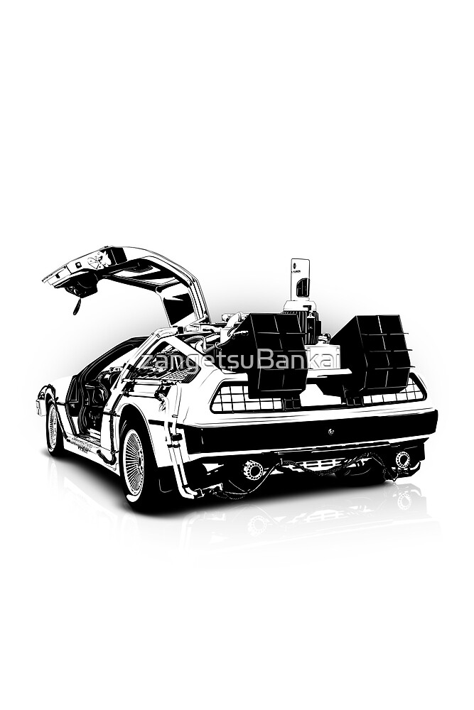 "Delorean Vector" by zangetsuBankai | Redbubble